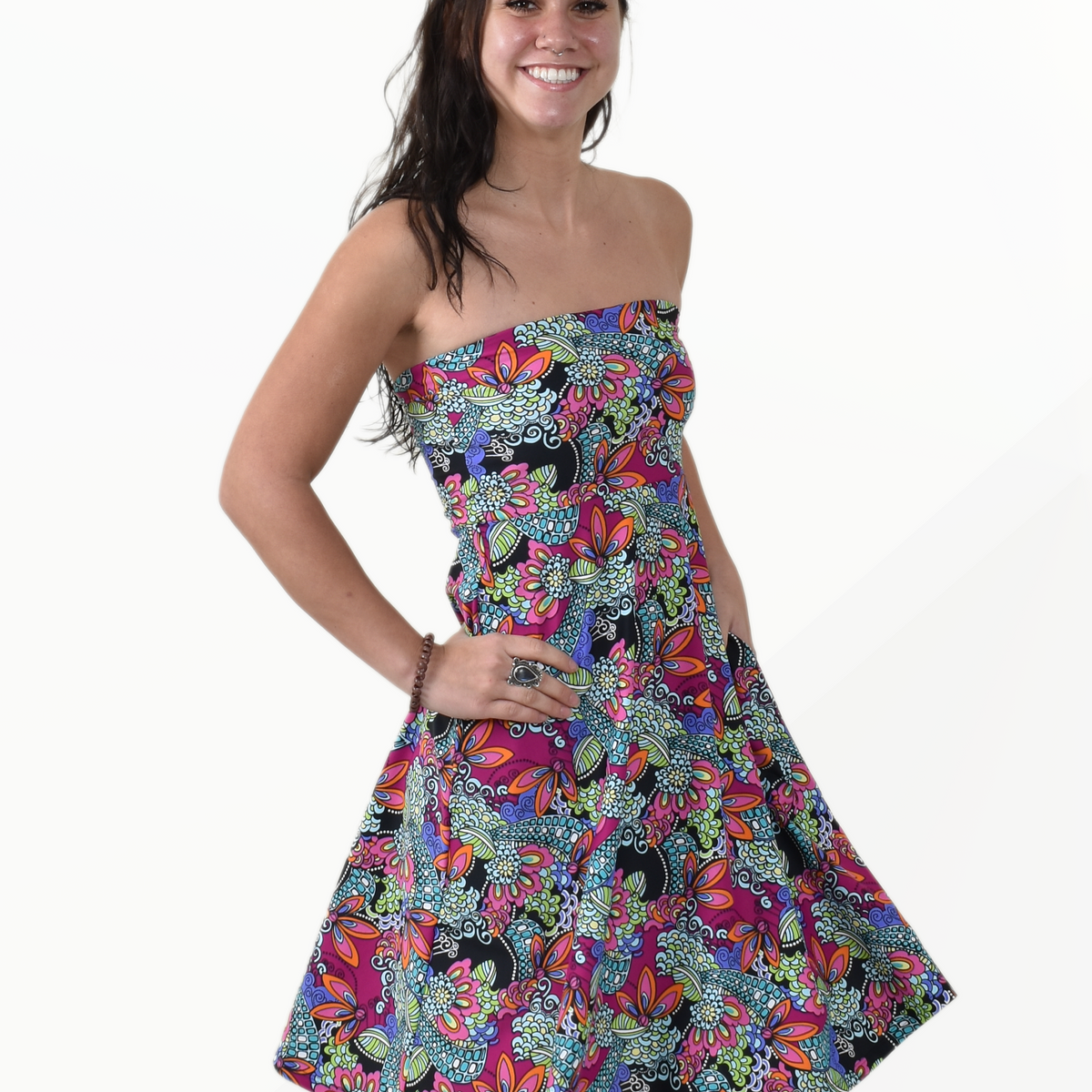 Spunkwear | Laguna Bandeau Dress in 5 O'clock