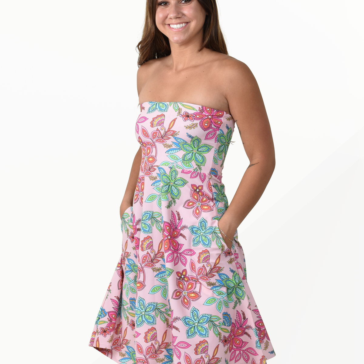 Spunkwear | Laguna Bandeau Dress in 5 O'clock